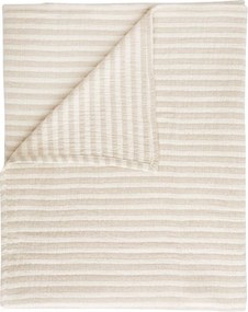 Bavlněná deka v přírodní barvě 150x200 cm Cotton Muslin Stripe – Bianca