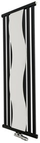 Regnis Kalipso Mirror, topné těleso 500x1200mm se středovým připojením 50mm, 625W, bílá, KALIPSOLUSTRO/1200/500/D5/WHITE