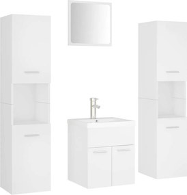 Set koupelnového nábytku bílý dřevotříska 3071486