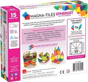 MAGNA-TILES Magnetická stavebnice Hvězdný prach / 15 dílků