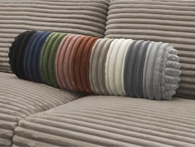 Taupe manšestrová pohovka na každodenní spaní/rozkládací 220 cm Hugo – Bobochic Paris