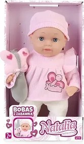 Panenka Natalia bobas 33 cm s hračkou / Panenka
