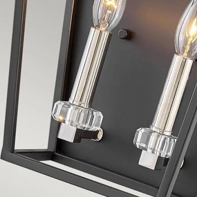 Elstead Designová nástěnná lampa Quintiesse Stinson černá 2x E14
