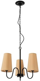 Toolight - Závěsná stropní lampa Vintage - černá - APP720-3CP