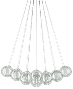 Lodes Random Cloud 23 ø23, závěsné svítidlo LED 23 x 5W 3000K, čiré sklo, rozměr 141x115cm
