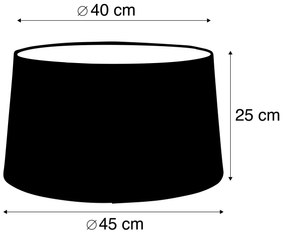 Lněný stínidlo taupe 45 cm
