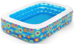 BESTWAY Family Pool Nafukovací bazén Happy Flora, 229 x 152 x 56 cm 54120