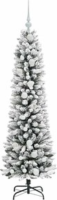 Umělý vánoční stromeček Bílá 150 cm PVC, kov a plast 3396096