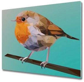 Skleněná krájecí deska Robinův pták 60x52 cm