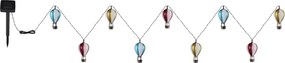 Globo 36139-9 - LED Solární řetěz 9xLED/0,06W/3V 390 cm IP44