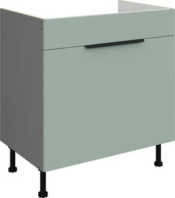 ARIA sa | dolní skříňka 80 ZL 1S dřezová | 80 cm | PREMIUM BOX | antracit/aquamarine