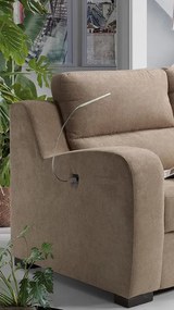 Pregio Italia sofa&relax Italská sedací souprava SHERATON Provedení: 3 místná oblá, Vzorník látek: tekno fibra 11 brown