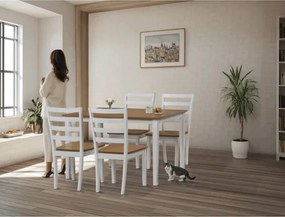 Jídelní stůl se čtyřmi židlemi VESPA OAK