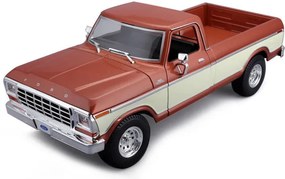 Maisto ford f150 pick-up 1979 1:18 hnědá metalíza