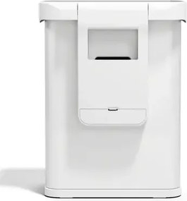 Simplehuman SENSOR bílá ocel / Odpadkový koš / Bezdotykový / Hlasové a