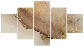 Obraz - Zlaté třpytky (125x70 cm)