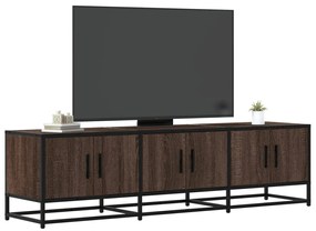 TV skříňka hnědý dub 150 x 35 x 41 cm kompozitní dřevo a kov