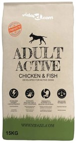 Prémiové psí granule Adult Active Chicken & Fish, 2 ks, 30 kg - Default Title