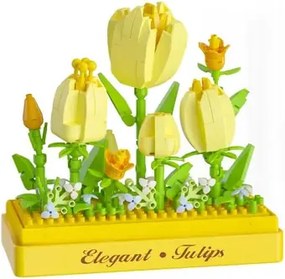 KOCO Stavebnice mini Tulipány / 295 dílků / Plast / Od 6 let