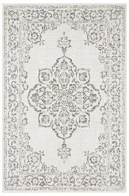 Šedo-krémový venkovní koberec NORTHRUGS Tilos, 80 x 150 cm