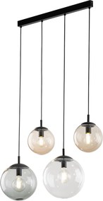 TK Lighting Černý závěsný lustr Esme pro žárovku 4x E27 TK4795