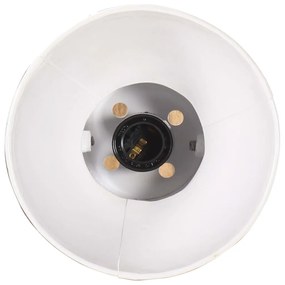 Nástěnná lampa industriální styl bílá kulatá E27,  320578