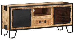 TV stolek 110 x 31 x 46 cm hrubé mangovníkové dřevo - Default Title
