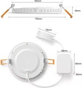 Philips - SADA 2x LED RGBW Stm. koup. podhledové sv. Hue SLIM LED/12W/230V IP44
