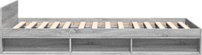 Rám postele se zásuvkou šedý sonoma 90x190 cm kompozitní dřevo 3280788