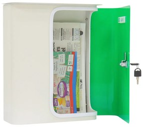 Rottner Splashy vodotěsná poštovní schránka bílá a neonově zelená
