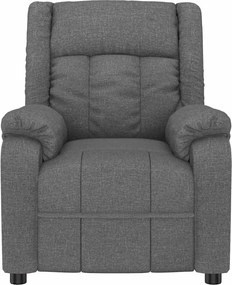 Elektrické masážní křeslo tmavě šedé textil 3143580