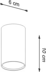 Stropní svítidlo SOLLUX Lagos 10cm GU10 1x40W bez zdroje SL.1000 černá