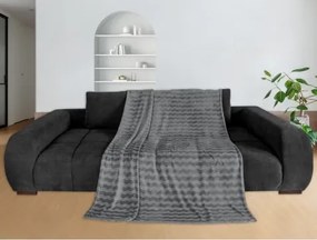 Deka Cashmere touch Nele 150x200 cm, antracit