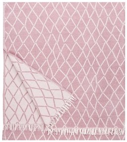 Vlněná deka Puikko 140x180, růžová