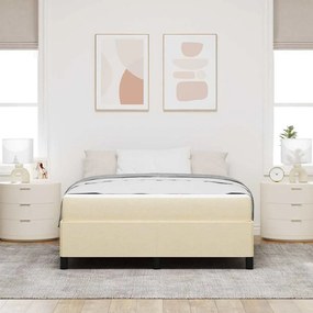 Postel s boxspringem Krémová 140 x 190 cm textil 3398862