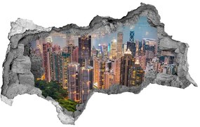 Wallmuralia Fototapeta díra na zeď 3D nálepka Hongkong 95x73 cm