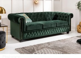 Askont Chesterfield Oxford: Pohovka 3M dark green forest