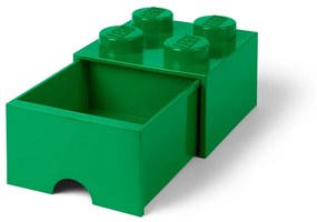 Zelený úložný box s šuplíkem LEGO®