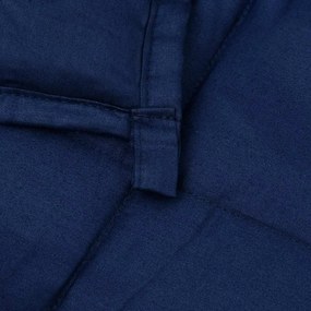 Zátěžová deka modrá 200 x 220 cm 9 kg textil 3154803