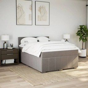 Box spring postel s matrací taupe 140x200 cm textil 3289395