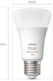 SADA 4x LED Stmívatelná žárovka Philips Hue WACA E27/6,5W/230V 2000-6500K
