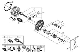 GROHE 29123000 - Termostatická sprchová baterie GROHTHERM SMARTCONTROL chrom
