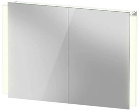Duravit Ketho.2 - Zrcadlová skříňka s LED osvětlením, 70x100x16 cm, 2 dvířka K27137000001000
