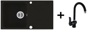 SET - kuchyňský dřez MADAGASKAR SGQ 711T + MADERA dřezOVÁ Baterie-BQM 768D