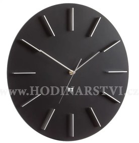 Designové nástěnné hodiny Future Time FT2010BK Round black 40cm