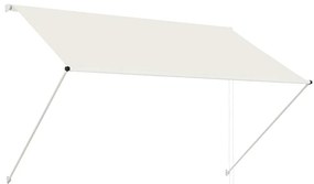 Zatahovací markýza krémová 200 x 150 cm 143765