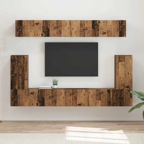 Sestava TV skříněk 5 ks Staré dřevo Kompozitní dřevo 3409094