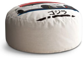 Sablio Taburet Circle Nissan GTR 35 Japonské slunce: 38x48 cm