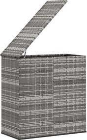 Zahradní úložný box PE ratan 100 x 49 x 103,5 cm šedý 317225