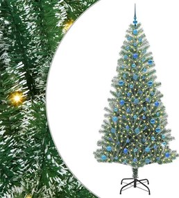 Umělý vánoční stromeček se sněhem a LED osvětlením 210 cm 3396831